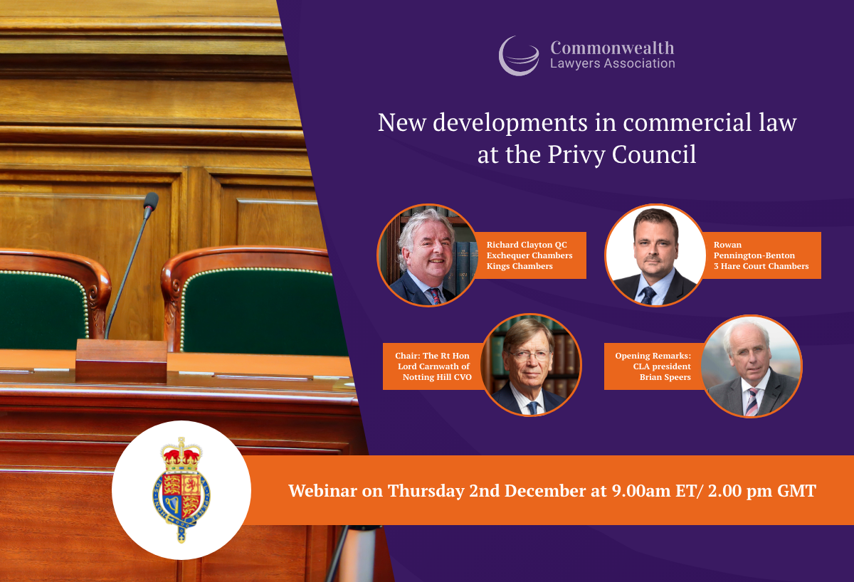 The Second In The Popular Webinar Series On The Privy Council New